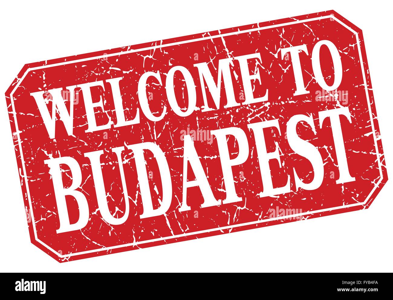 welcome to Budapest red square grunge stamp Stock Vector Image & Art ...