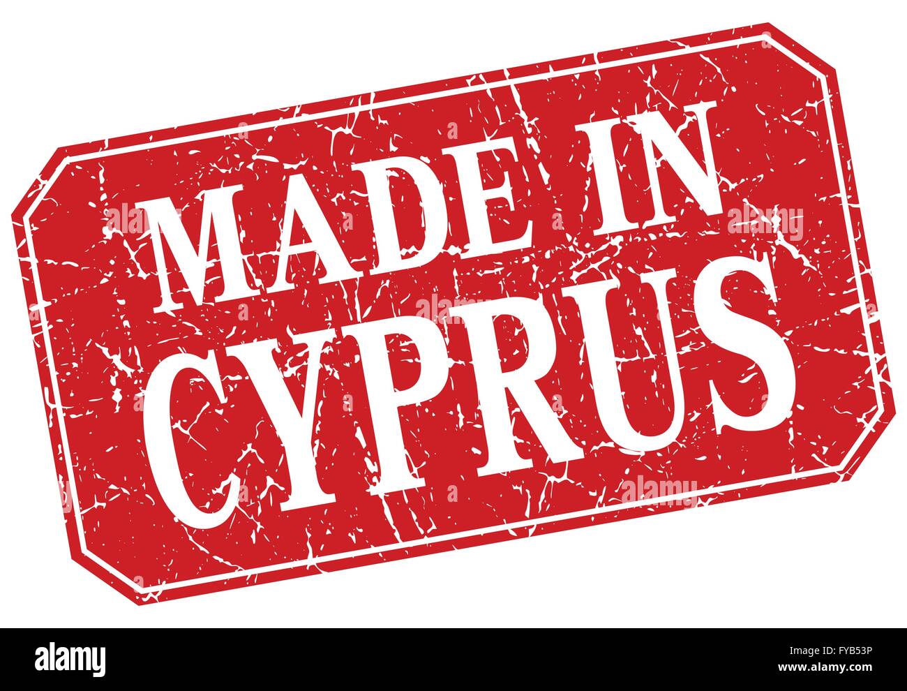 made in Cyprus red square grunge stamp Stock Vector Image & Art - Alamy