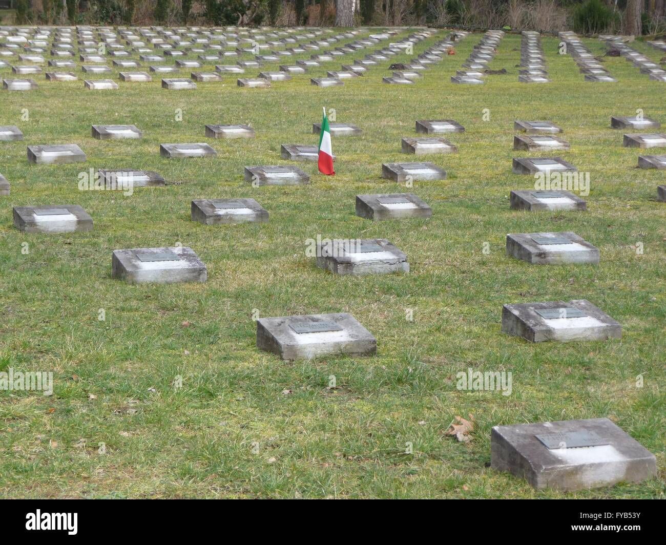 Italian War Cemetary in Berlin, Germany, pictured 28 February 2016 ...