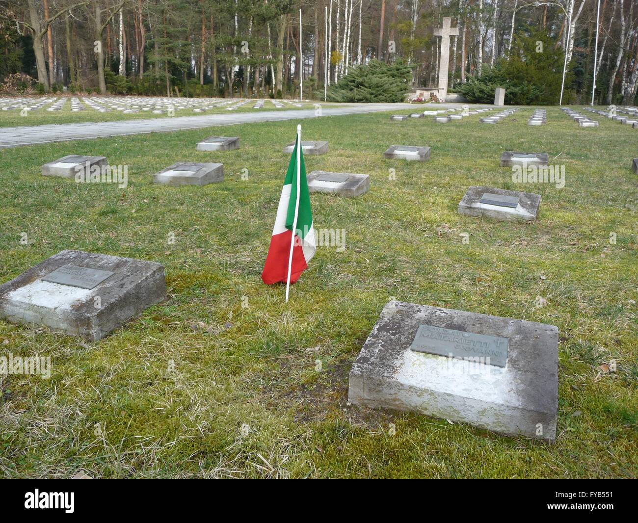 Italian War Cemetary in Berlin, Germany, pictured 28 February 2016 ...