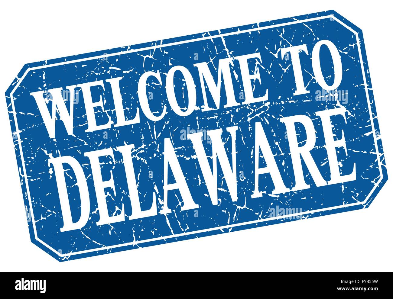Welcome to delaware sign Cut Out Stock Images & Pictures - Alamy