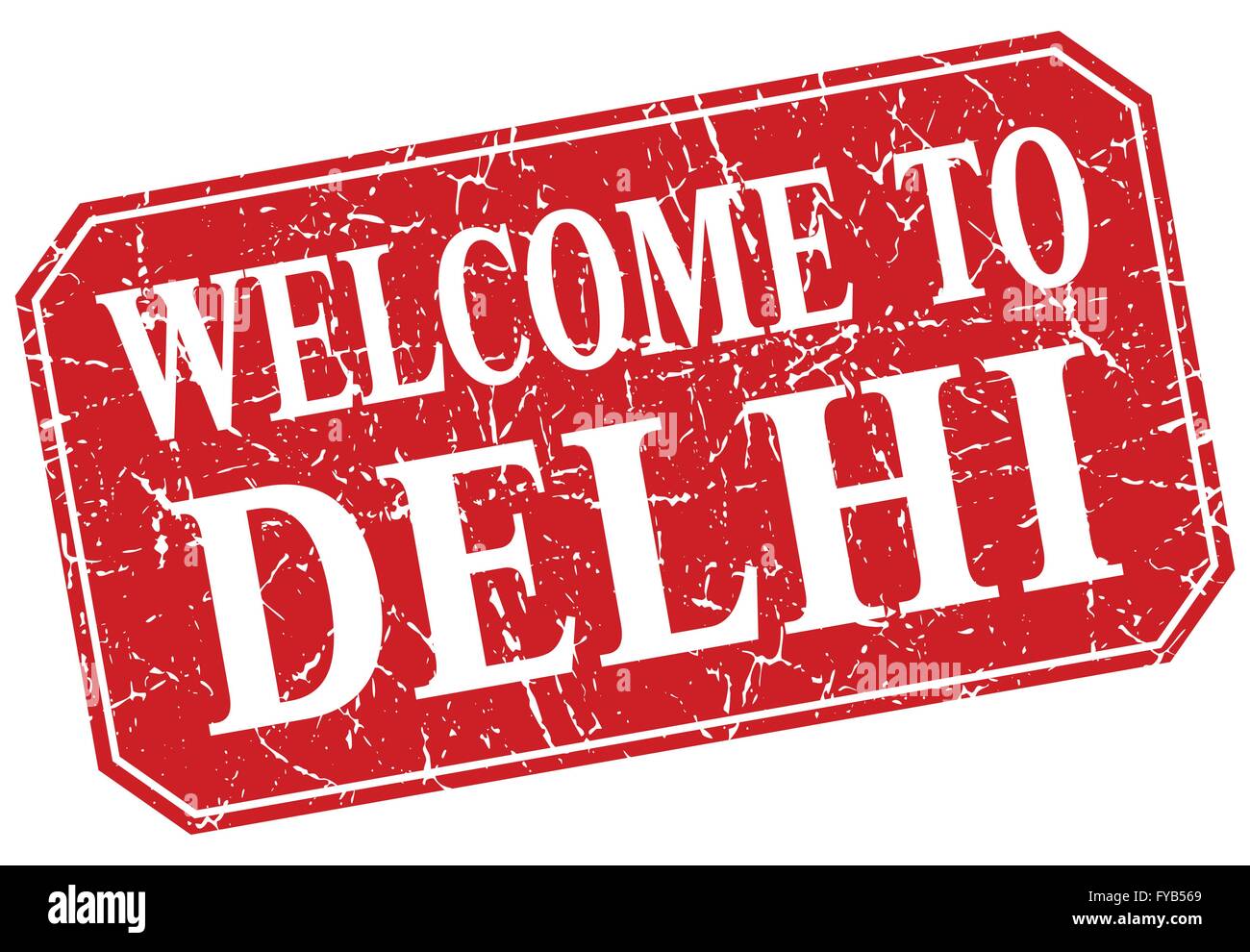 Welcome delhi stamp hi-res stock photography and images - Alamy