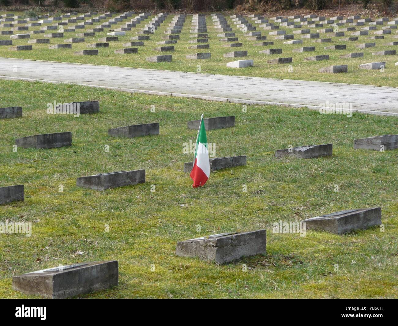 Italian War Cemetary in Berlin, Germany, pictured 28 February 2016 ...