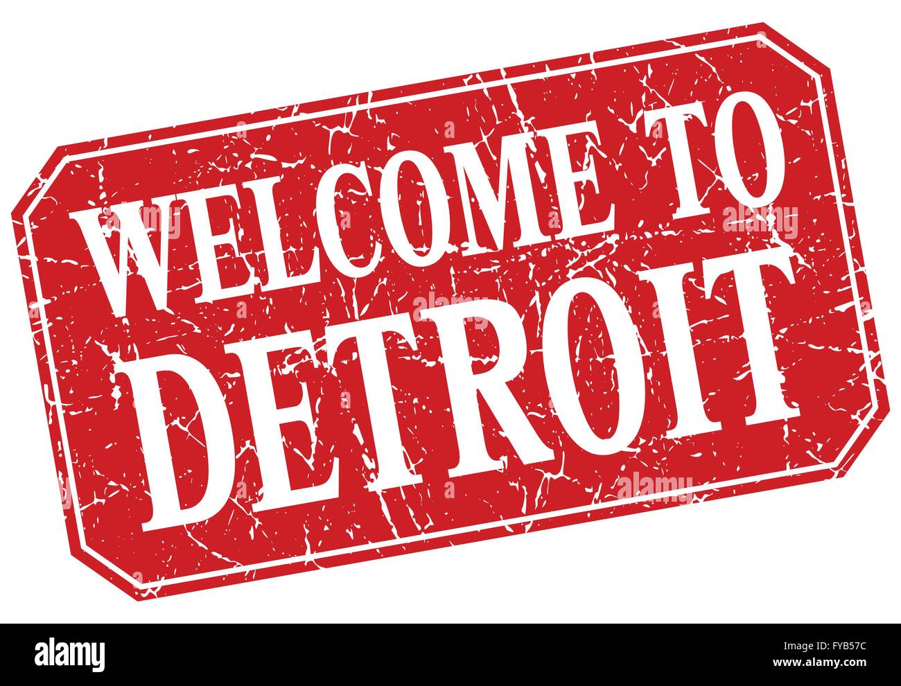 Welcome To Detroit Sign High Resolution Stock Photography and Images ...