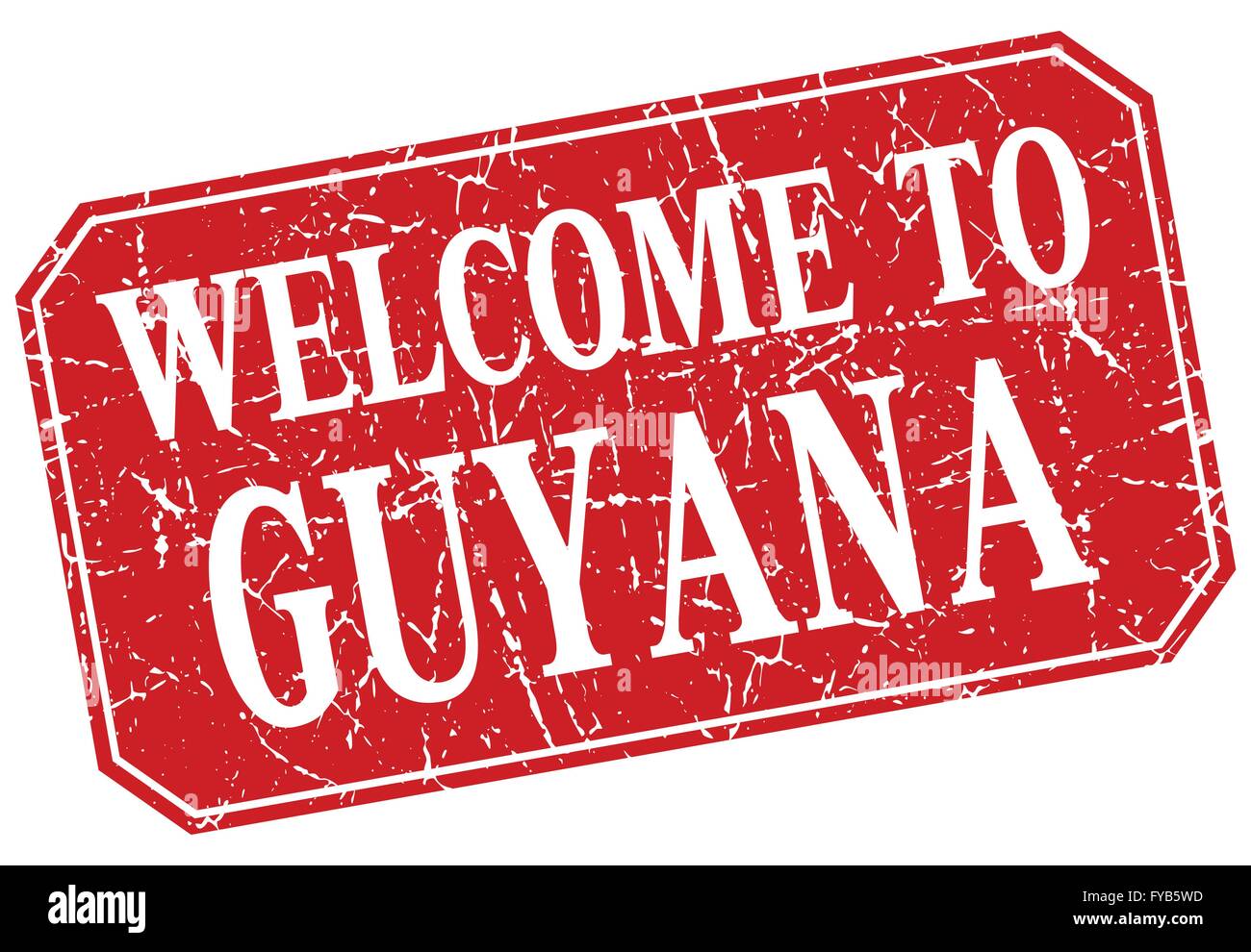 welcome to Guyana red square grunge stamp Stock Vector Image & Art - Alamy