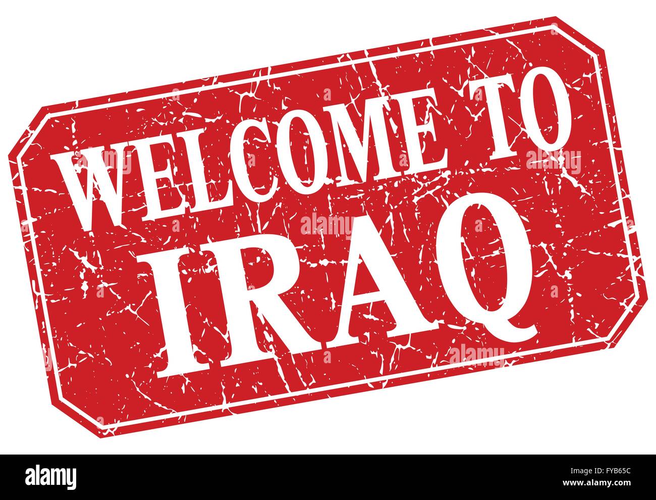 welcome to Iraq red square grunge stamp Stock Vector Image & Art - Alamy