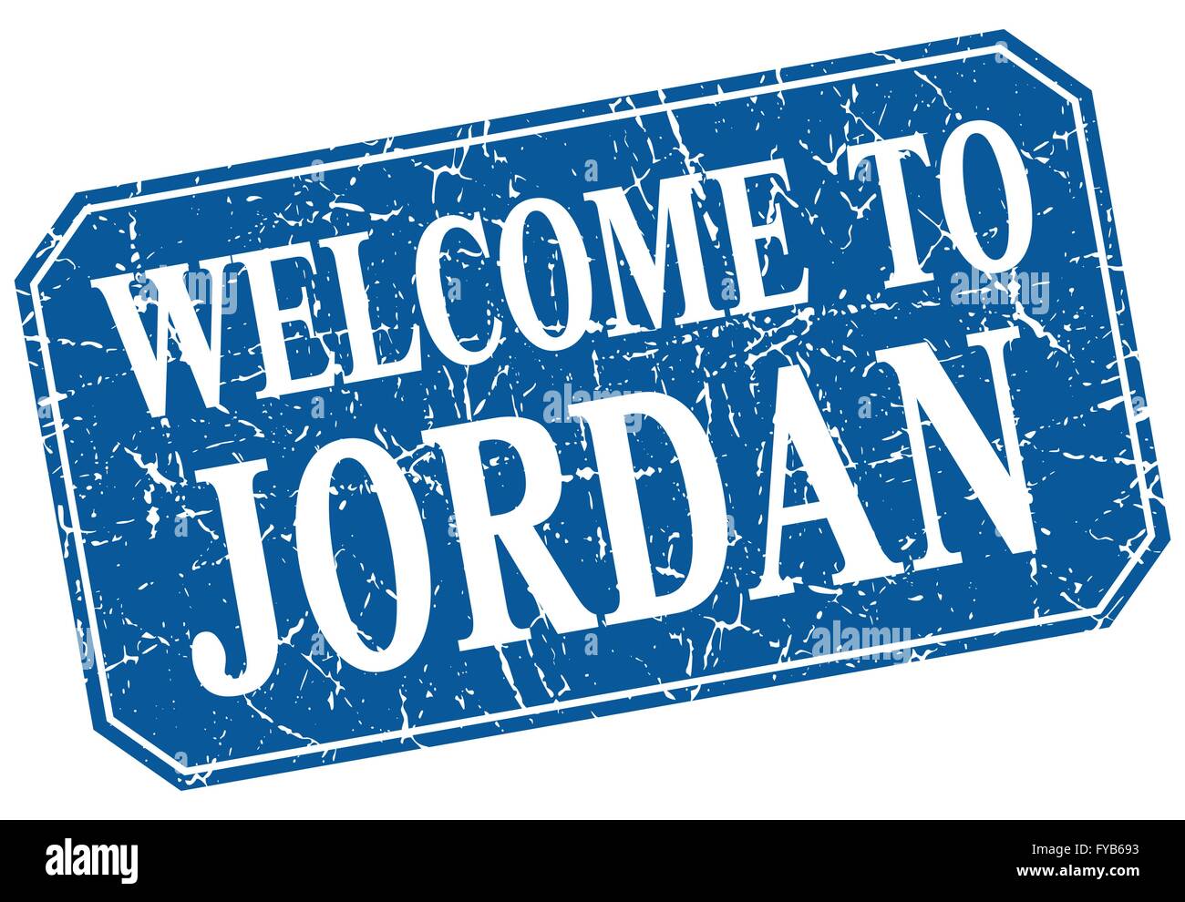 welcome to Jordan blue square grunge stamp Stock Vector Image & Art - Alamy