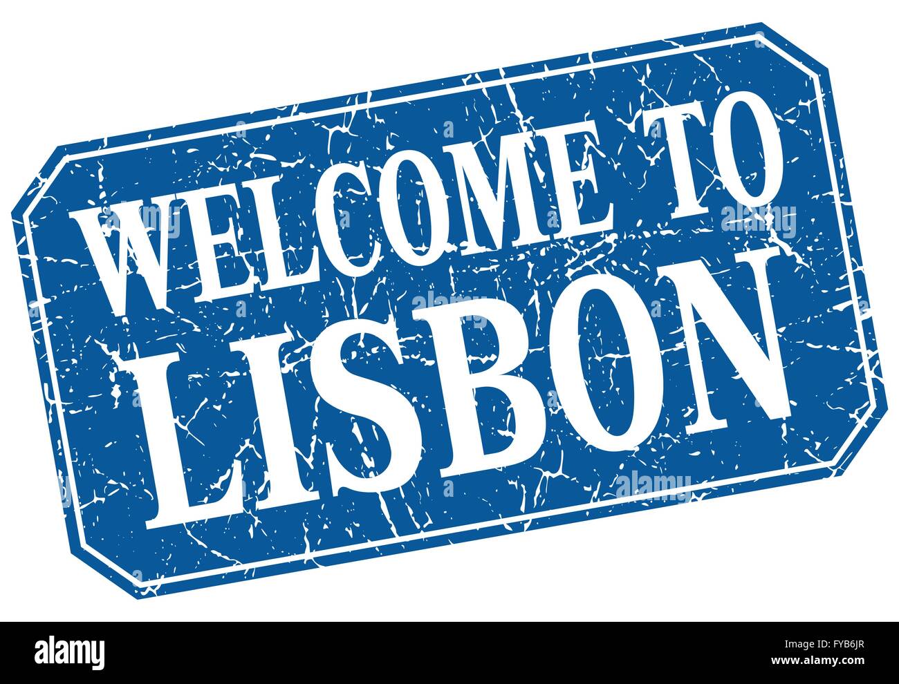welcome to Lisbon blue square grunge stamp Stock Vector Image & Art - Alamy