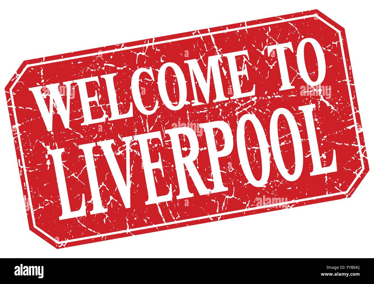 welcome to Liverpool red square grunge stamp Stock Vector Image & Art ...