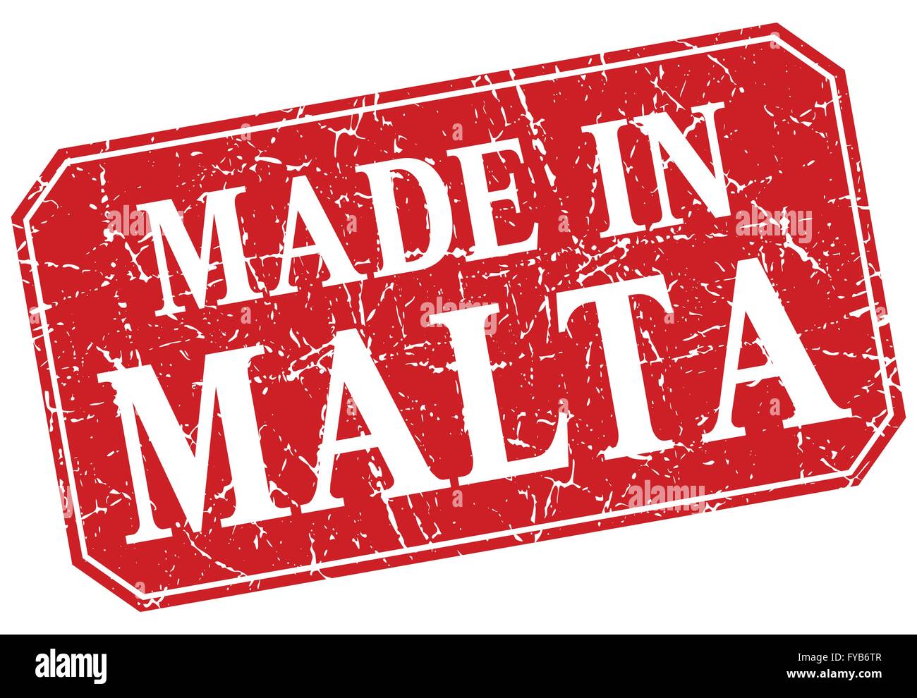 made in Malta red square grunge stamp Stock Vector Image & Art - Alamy