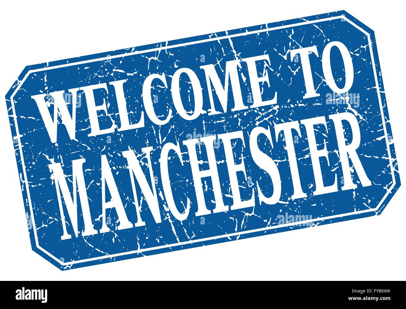 Welcome to manchester sign Cut Out Stock Images & Pictures - Alamy