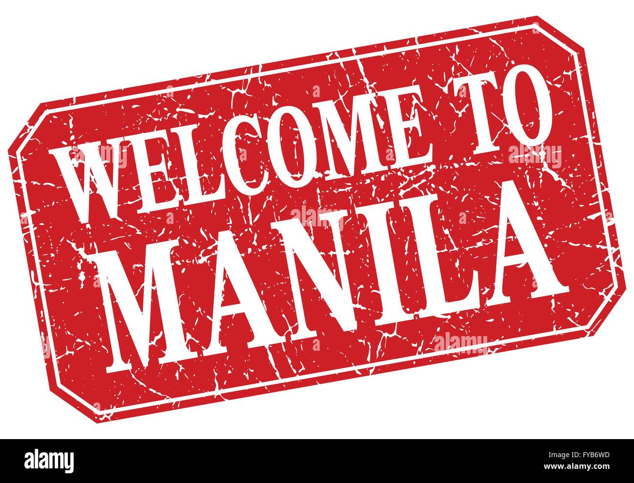 Welcome manila red stamp hi-res stock photography and images - Alamy