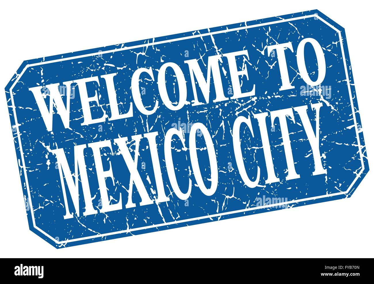 Welcome mexico city stamp hi-res stock photography and images - Alamy