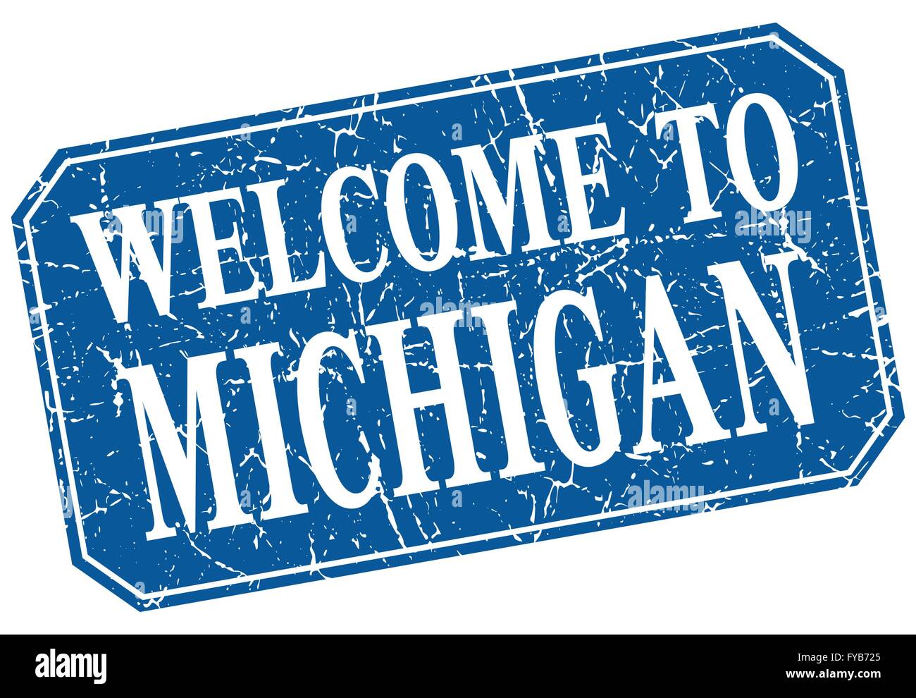 Welcome to michigan sign Cut Out Stock Images & Pictures - Alamy