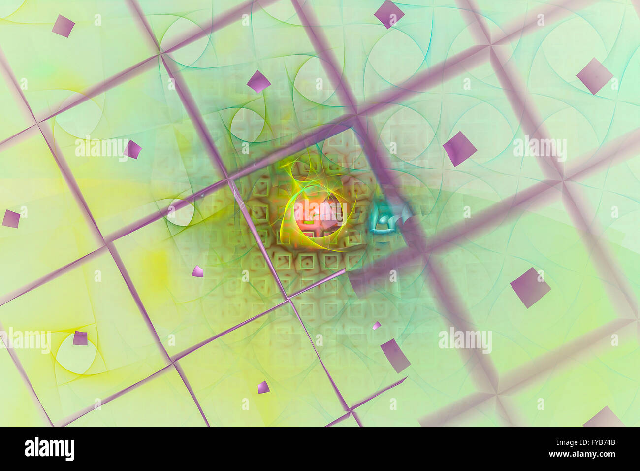 A abstract fractal background created using the recursive fractal flame algorithm Stock Photo ...