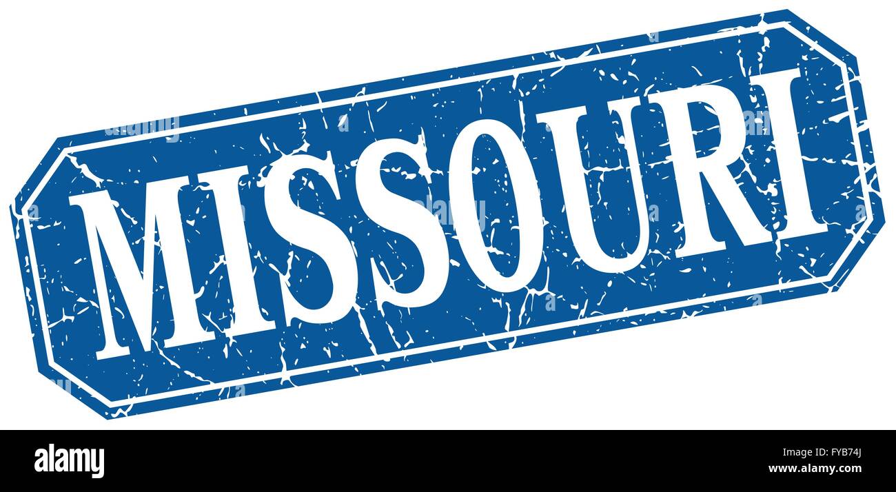 Missouri blue square grunge retro style sign Stock Vector Image & Art ...