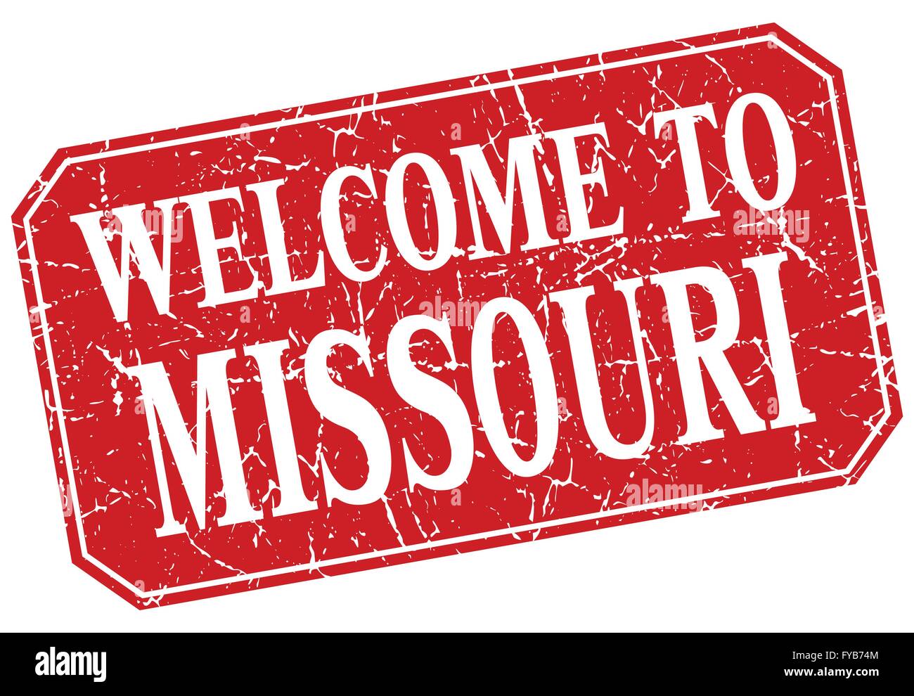 welcome to Missouri red square grunge stamp Stock Vector Image & Art ...