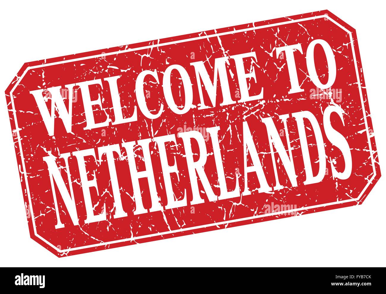 Welcome netherlands red stamp hi-res stock photography and images - Alamy