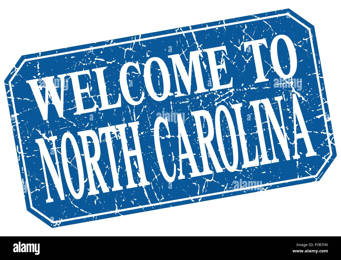 welcome to North Carolina blue square grunge stamp Stock Vector Image ...