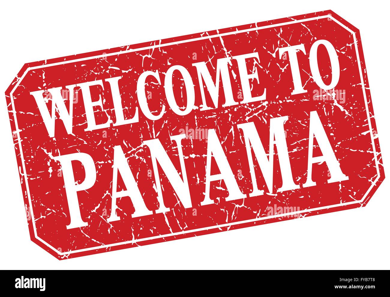 welcome to Panama red square grunge stamp Stock Vector Image & Art - Alamy