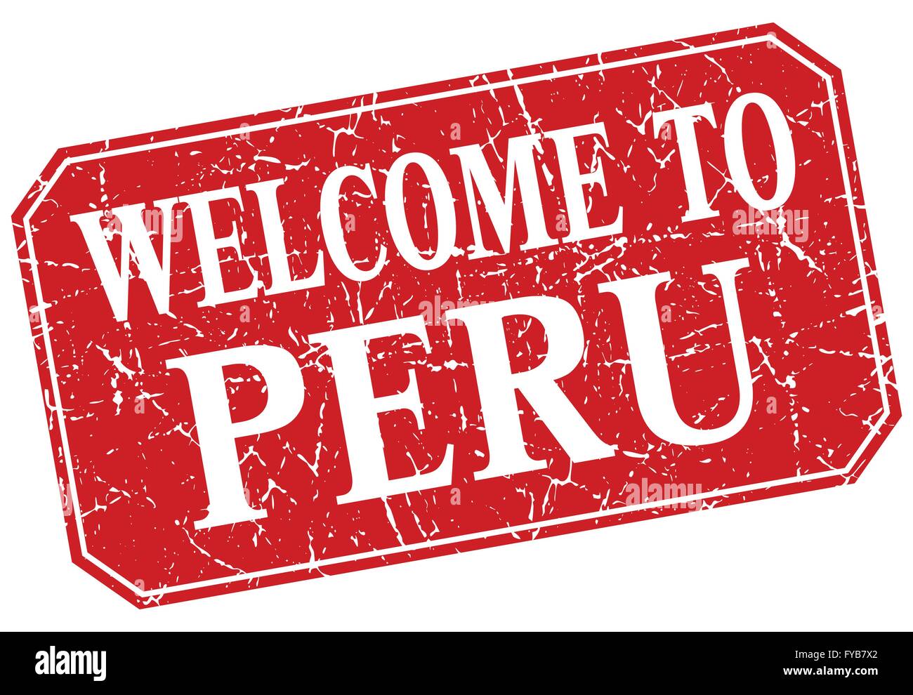 welcome to Peru red square grunge stamp Stock Vector Image & Art - Alamy