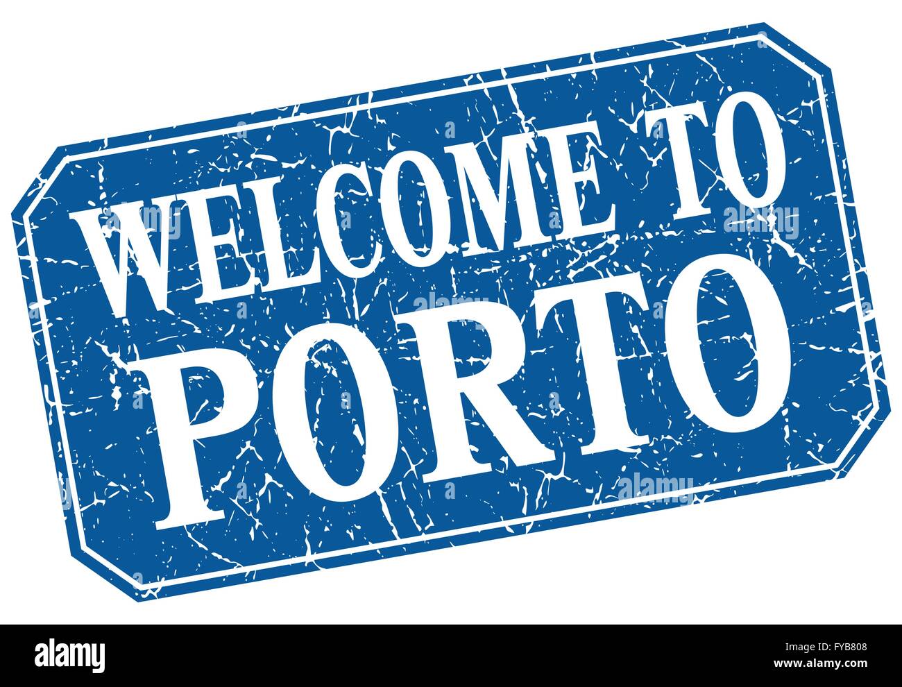 Blue porto sign Stock Vector Images - Alamy
