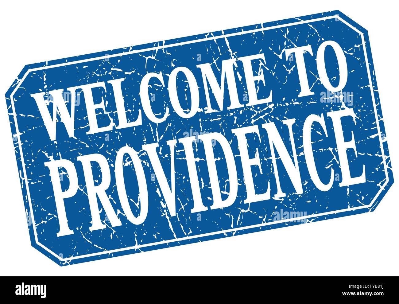 welcome to Providence blue square grunge stamp Stock Vector Image & Art ...