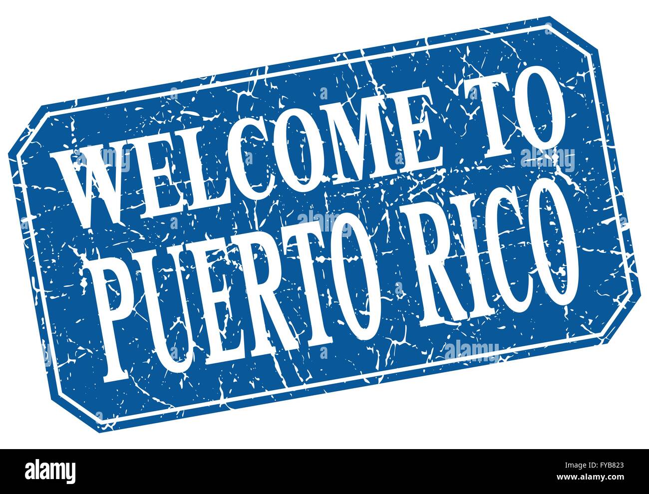 Welcome puerto rico blue hi-res stock photography and images - Alamy