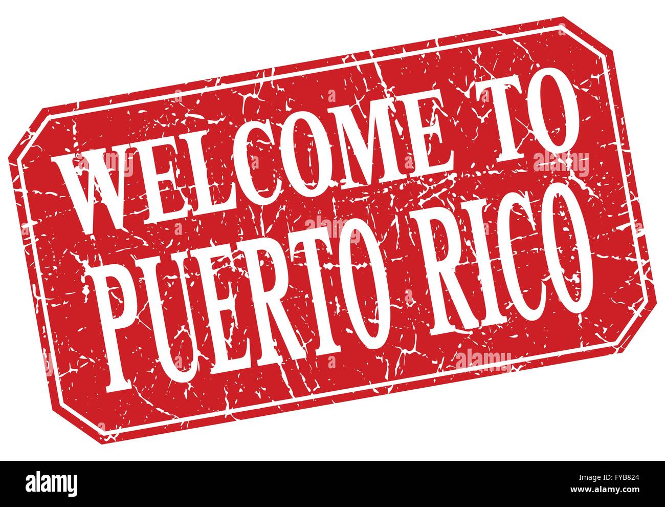 Welcome to puerto rico Stock Vector Images - Alamy