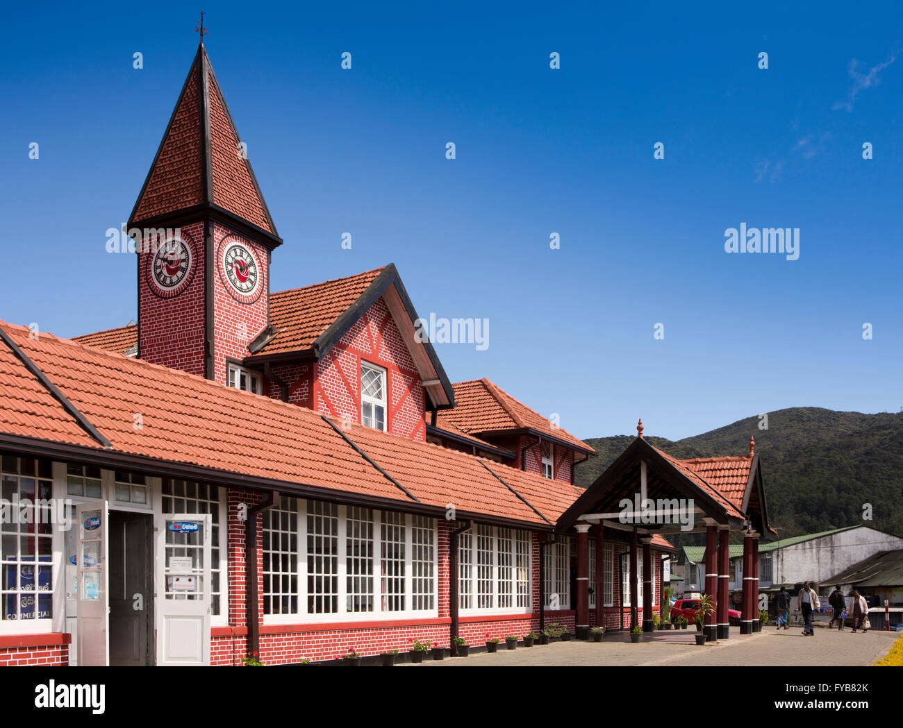 Sri Lanka, Nuwara Eliya, Queen Elizabeth Drive, Post Office in old ...