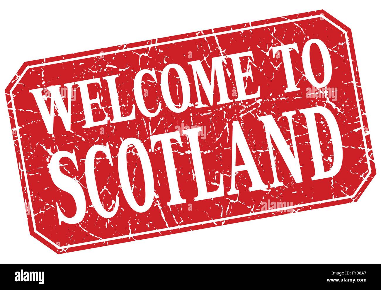 Scotland welcome sign Stock Vector Images - Alamy