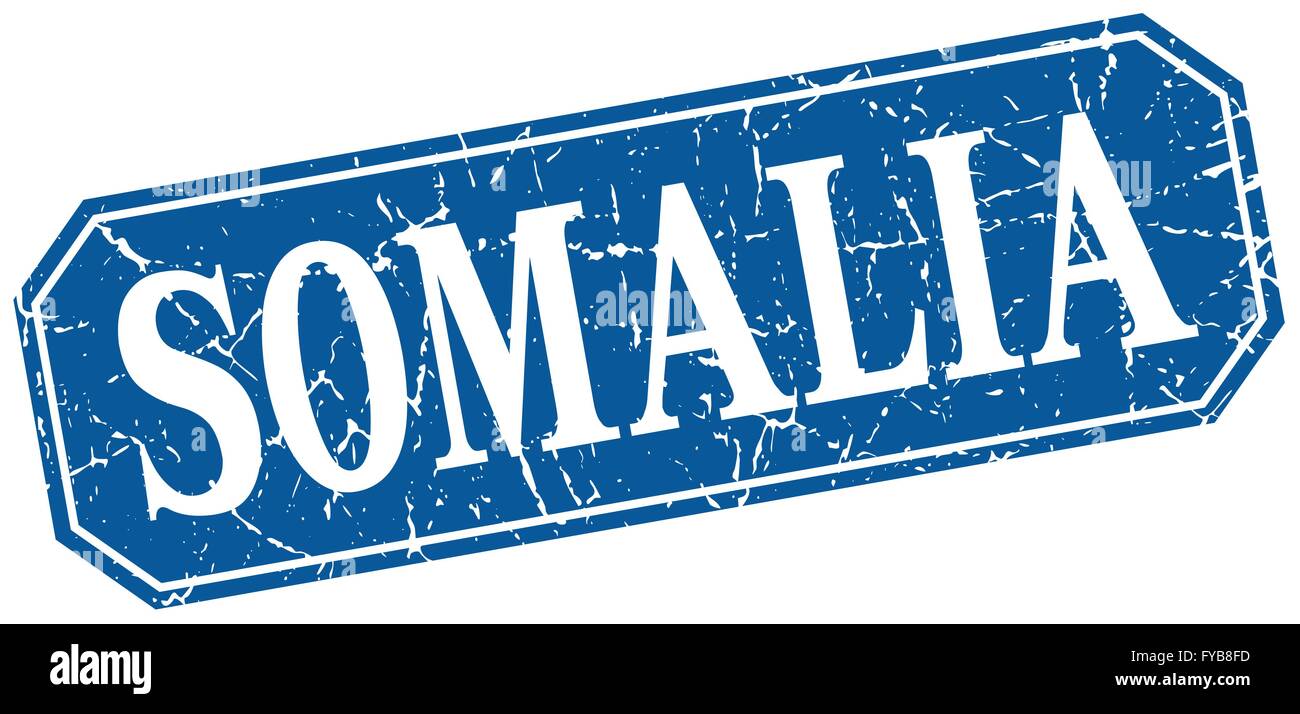 Somalia blue square grunge retro style sign Stock Vector Image & Art ...