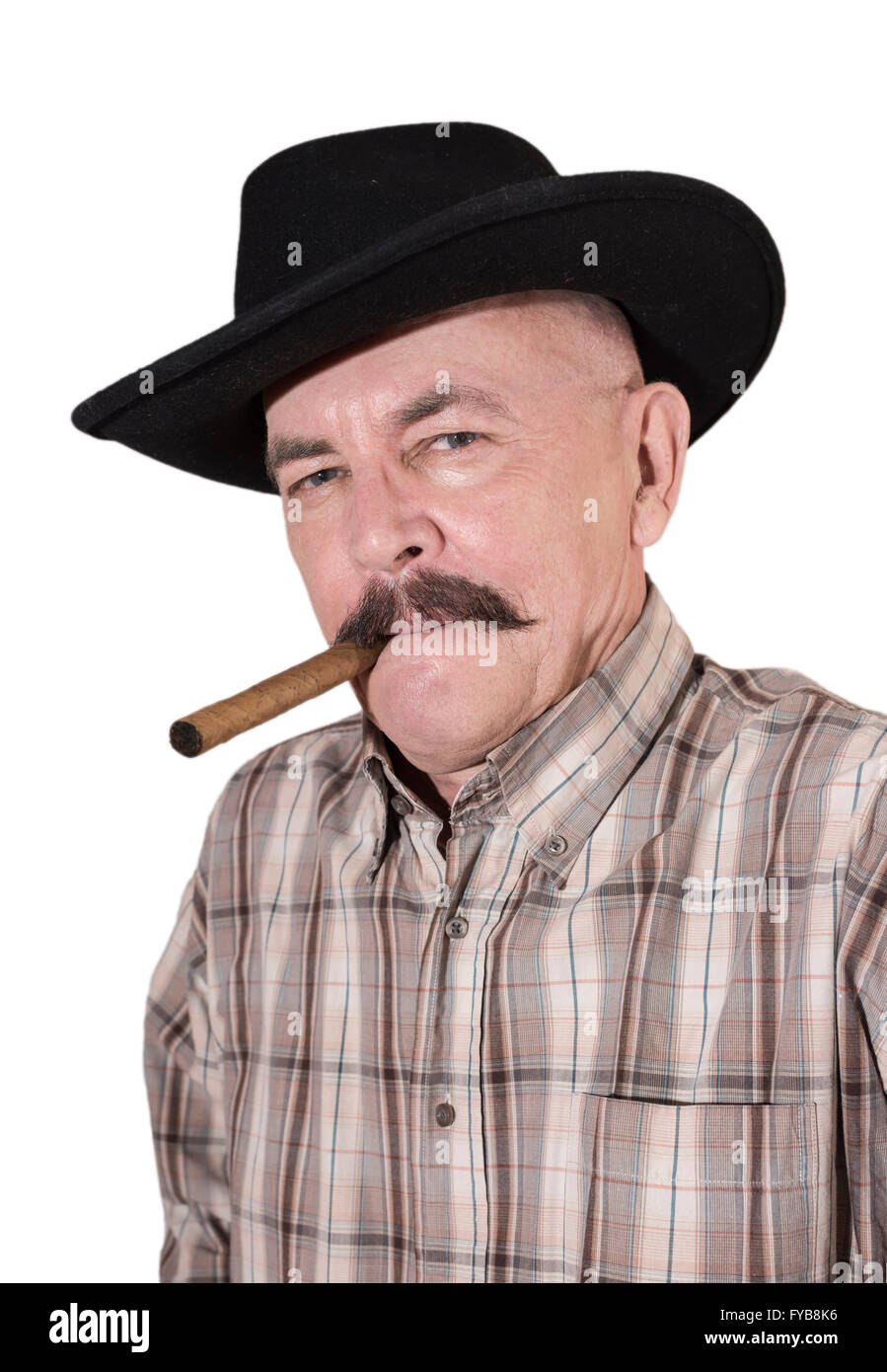 Cowboy smoking a pipe hi-res stock photography and images - Alamy