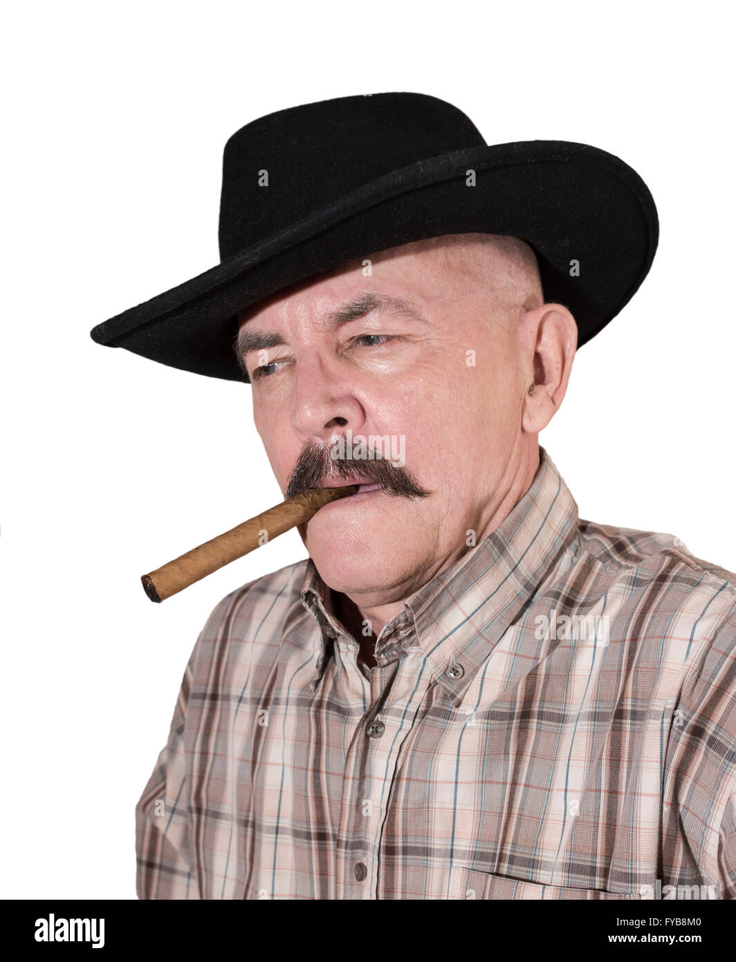 Cowboy smoking a pipe hi-res stock photography and images - Alamy