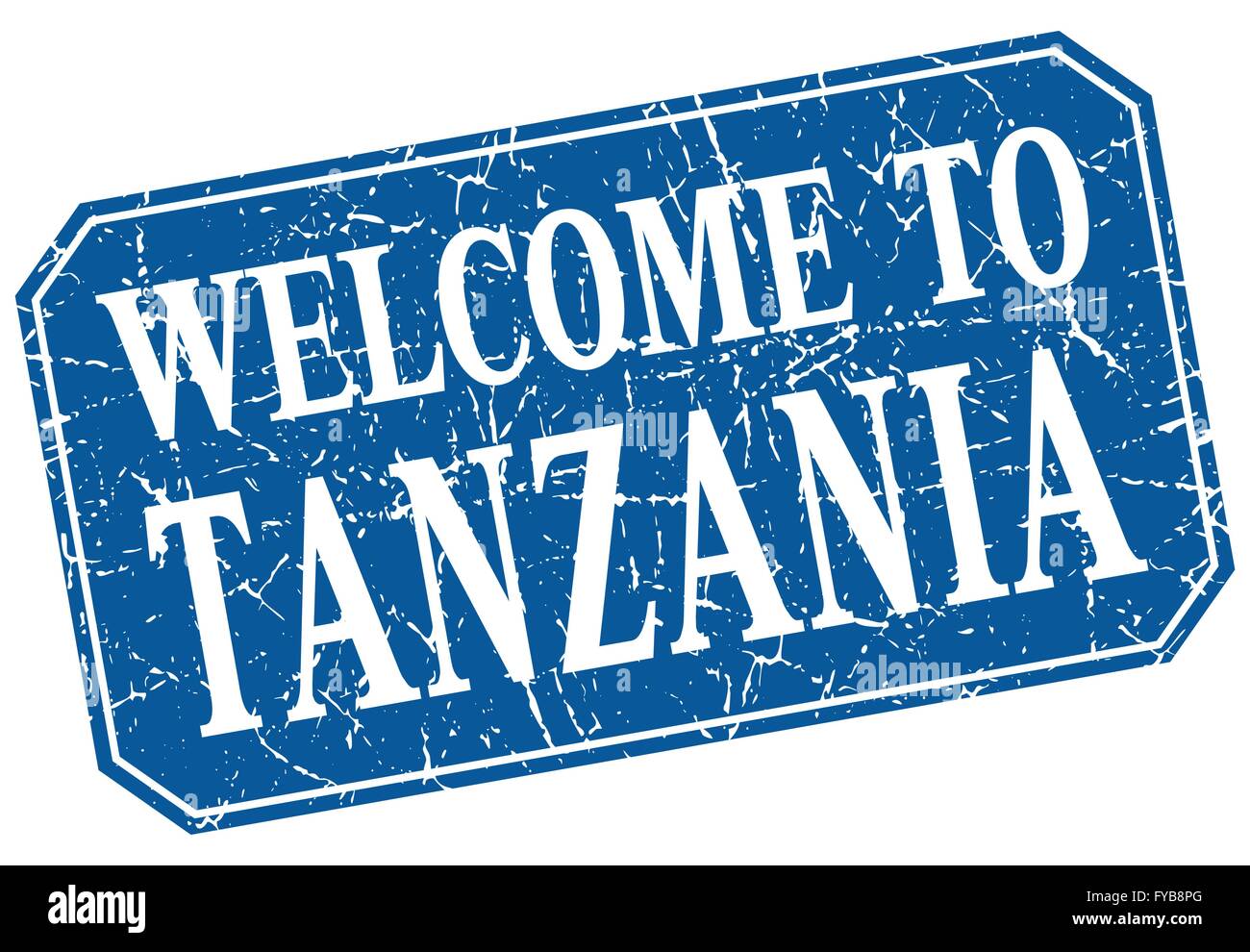 Tanzania sign welcome Stock Vector Images - Alamy
