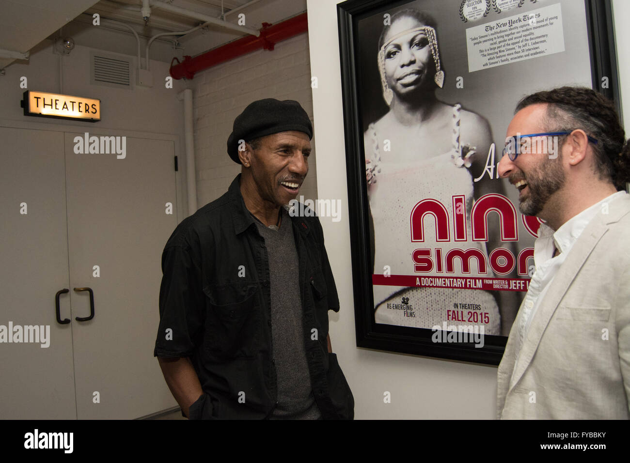 New York, USA. 23rd April 2016. Sam Waymon, Ms. Simone's brother and ...