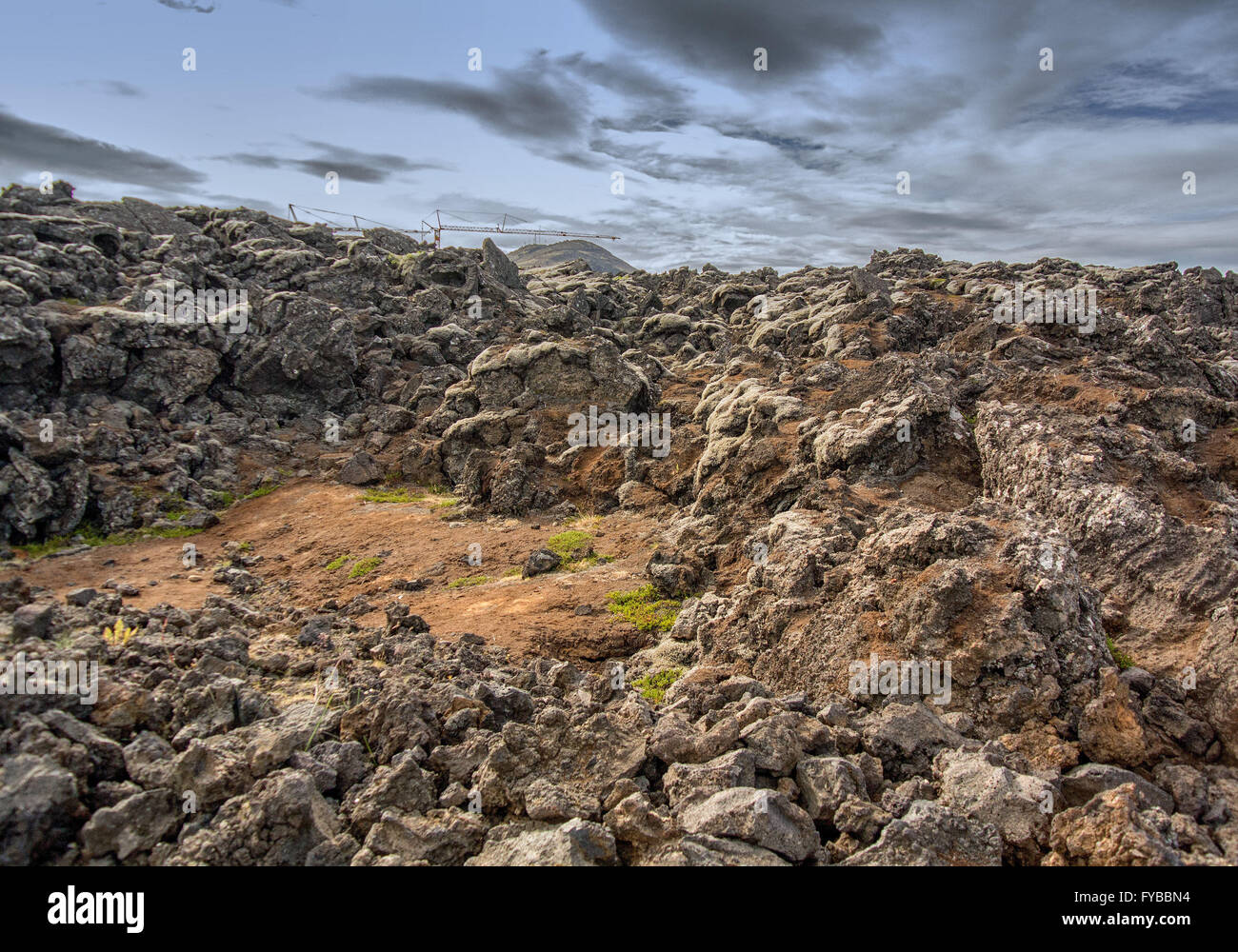 Reykjanes Peninsula, Southwest Iceland, Iceland. 5th Aug, 2015. Fields ...