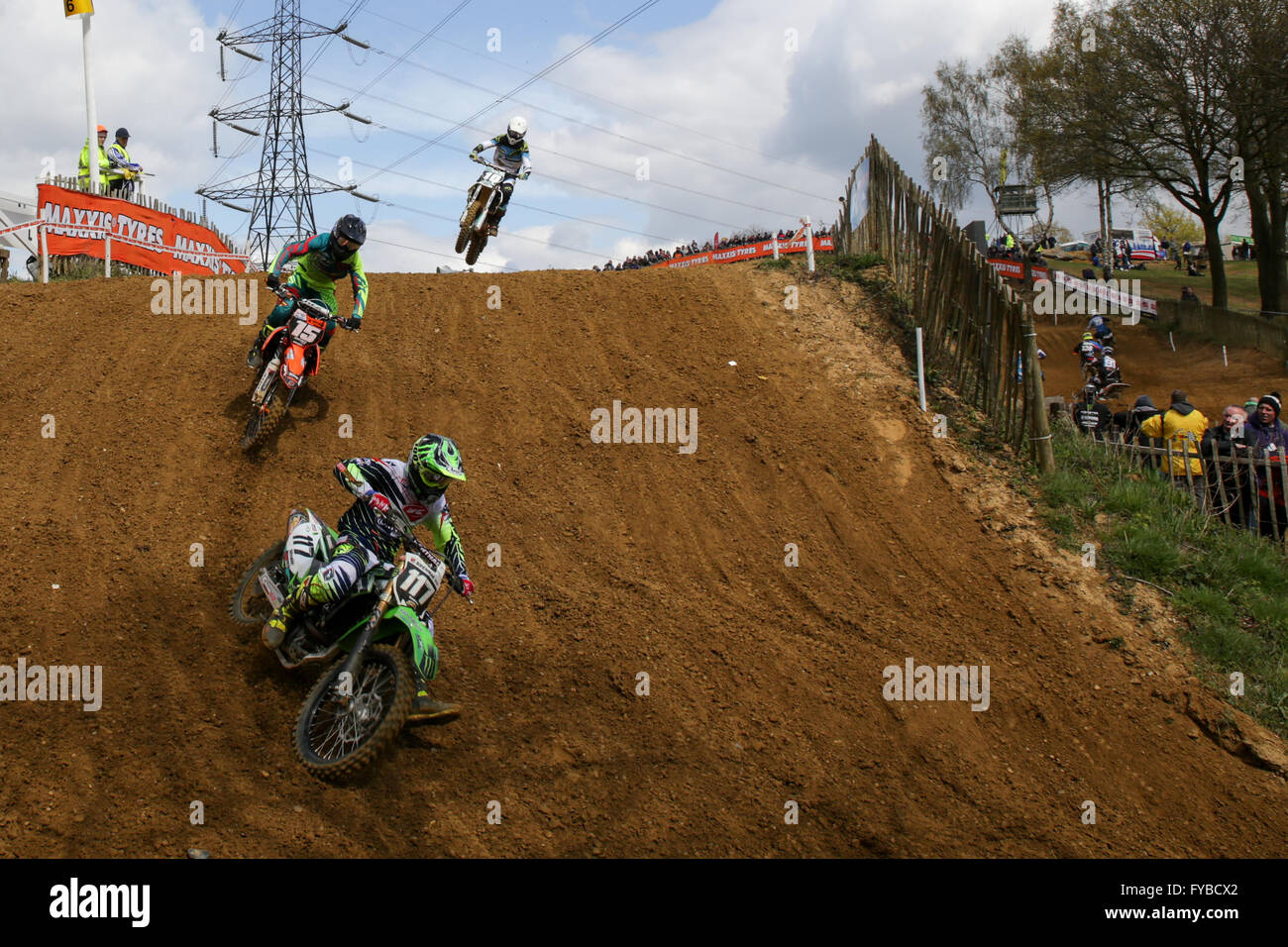 Kent, UK. 24th April, 2016. Maxxis Motocross Championship Round 2 at ...