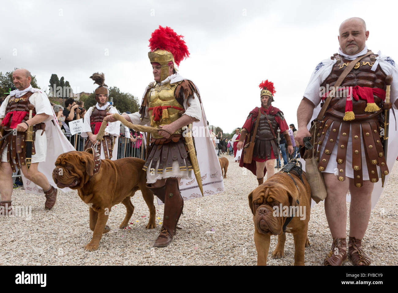 Re-enactors in costume celebrate the 2769th anniversary of the founding ...