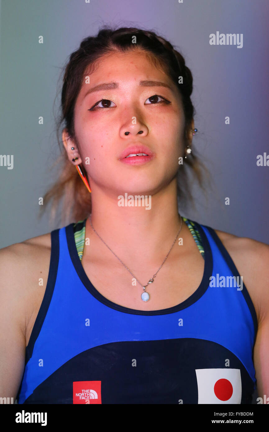 Kazo Civic Gymnasium, Saitama, Japan. 24th Apr, 2016. Miho Nonaka (JPN ...