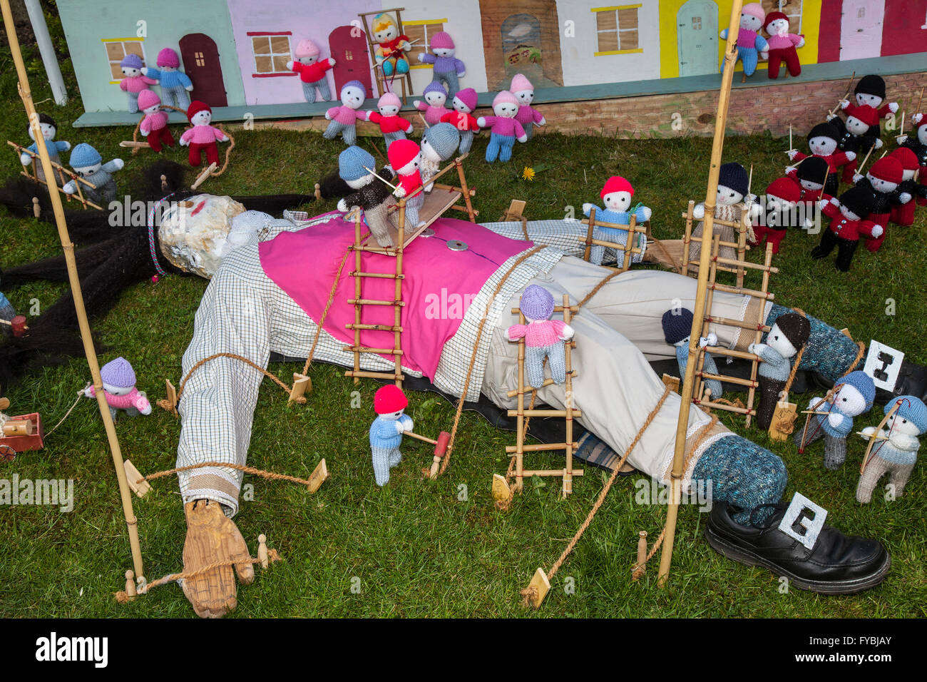 a uk wray handmade scarecrow festival fair lancaster caton village ...