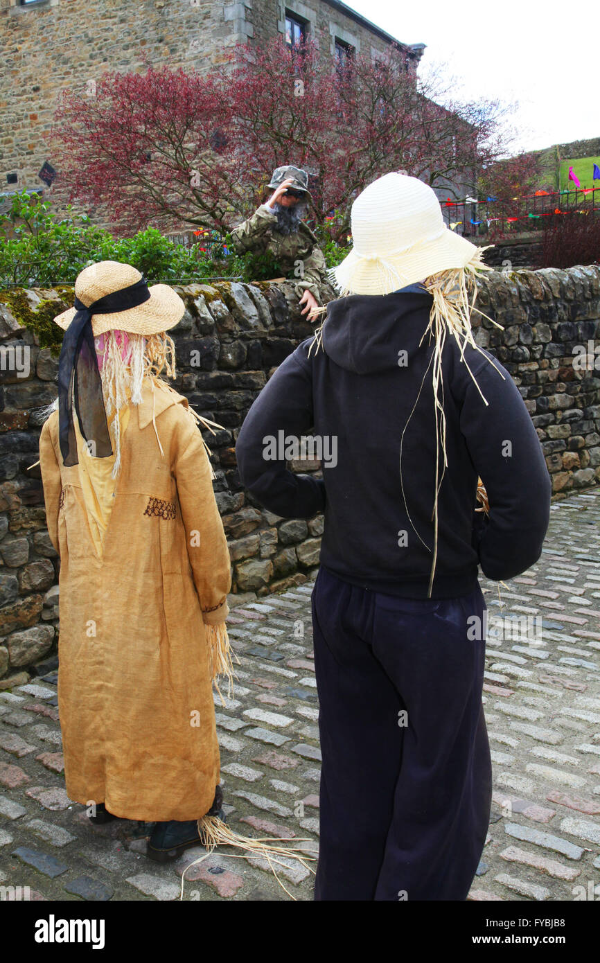 a uk wray handmade scarecrow festival fair lancaster caton village ...