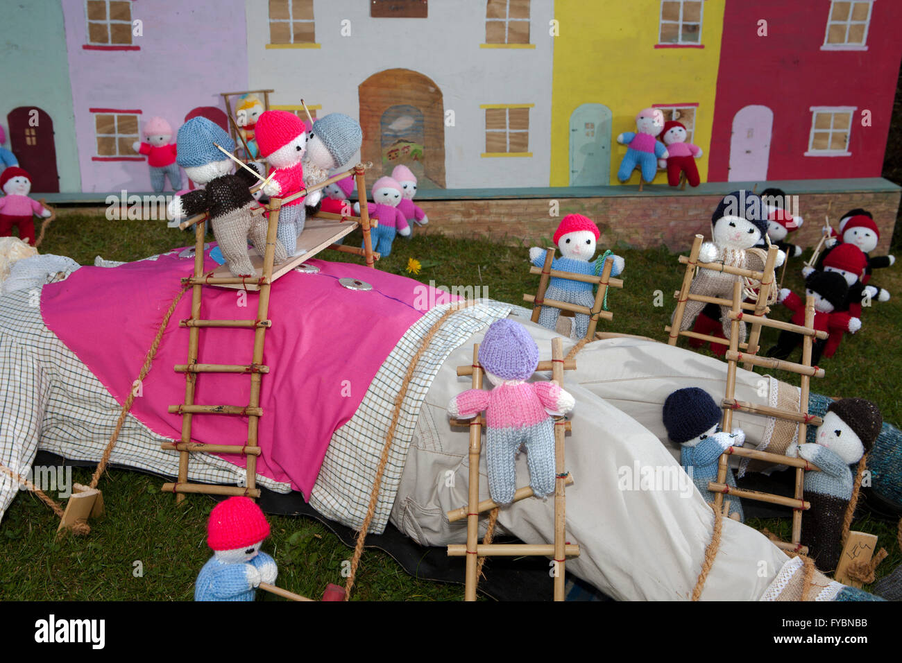 a uk wray handmade scarecrow festival fair lancaster caton village ...