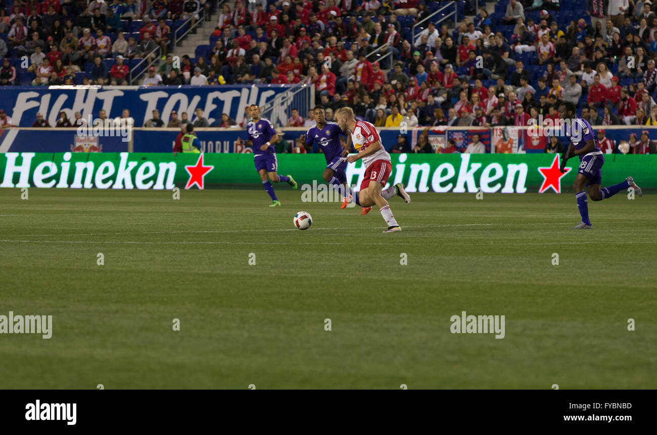 Harrison, New York, USA. 24th April, 2016. Mike Grella (13) of Red ...