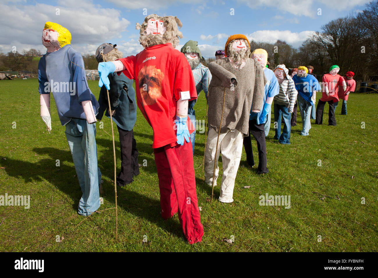 a uk wray handmade scarecrow festival fair lancaster caton village ...