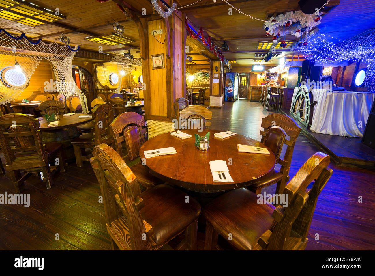 Interior of a restaurant Stock Photo - Alamy