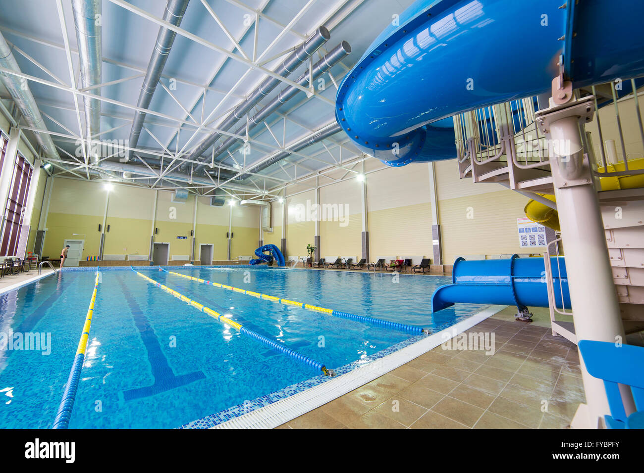 public swimming pool interior Stock Photo - Alamy