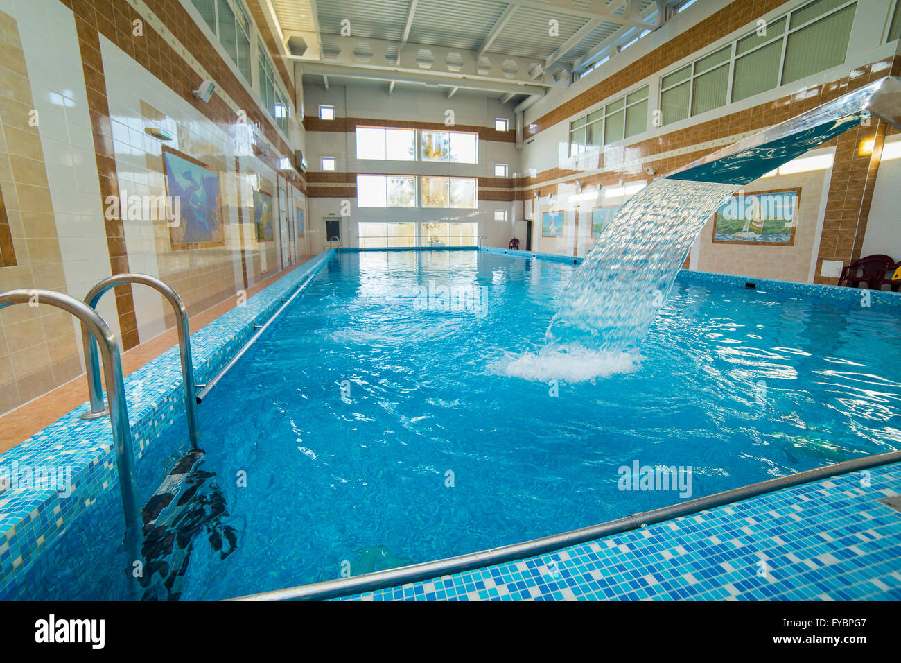 public swimming pool interior Stock Photo - Alamy