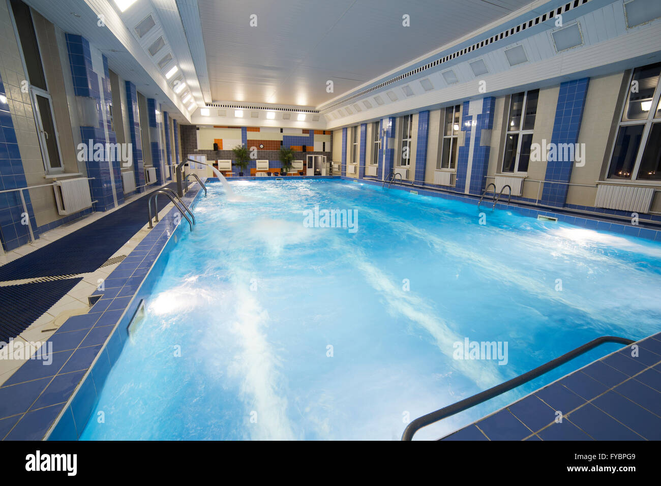 public swimming pool interior Stock Photo - Alamy