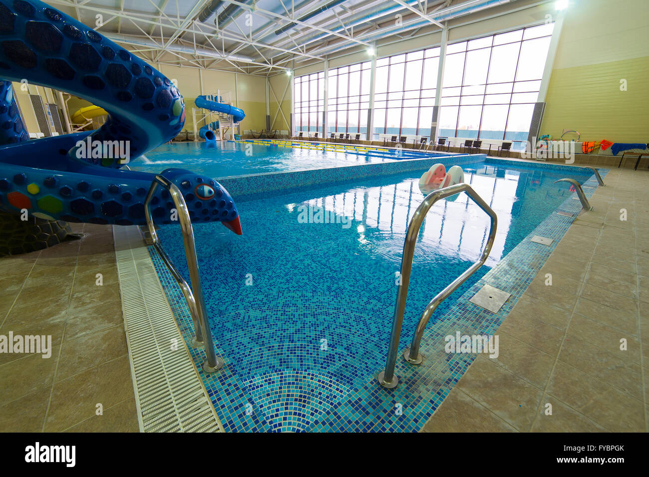 public swimming pool interior Stock Photo - Alamy